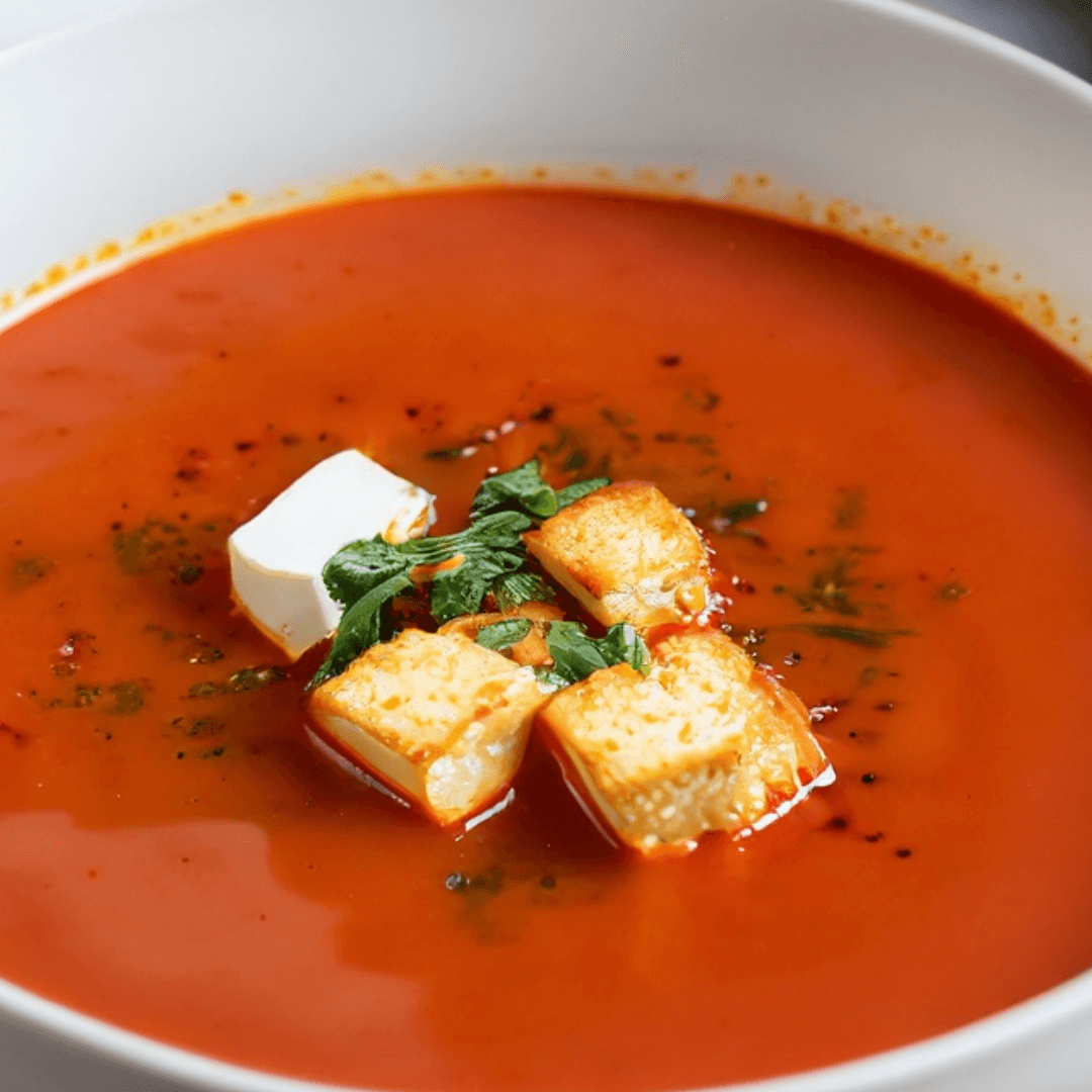 30-Minutes Tomato Herb Soup (A Healthy Choice) - Soup Chick