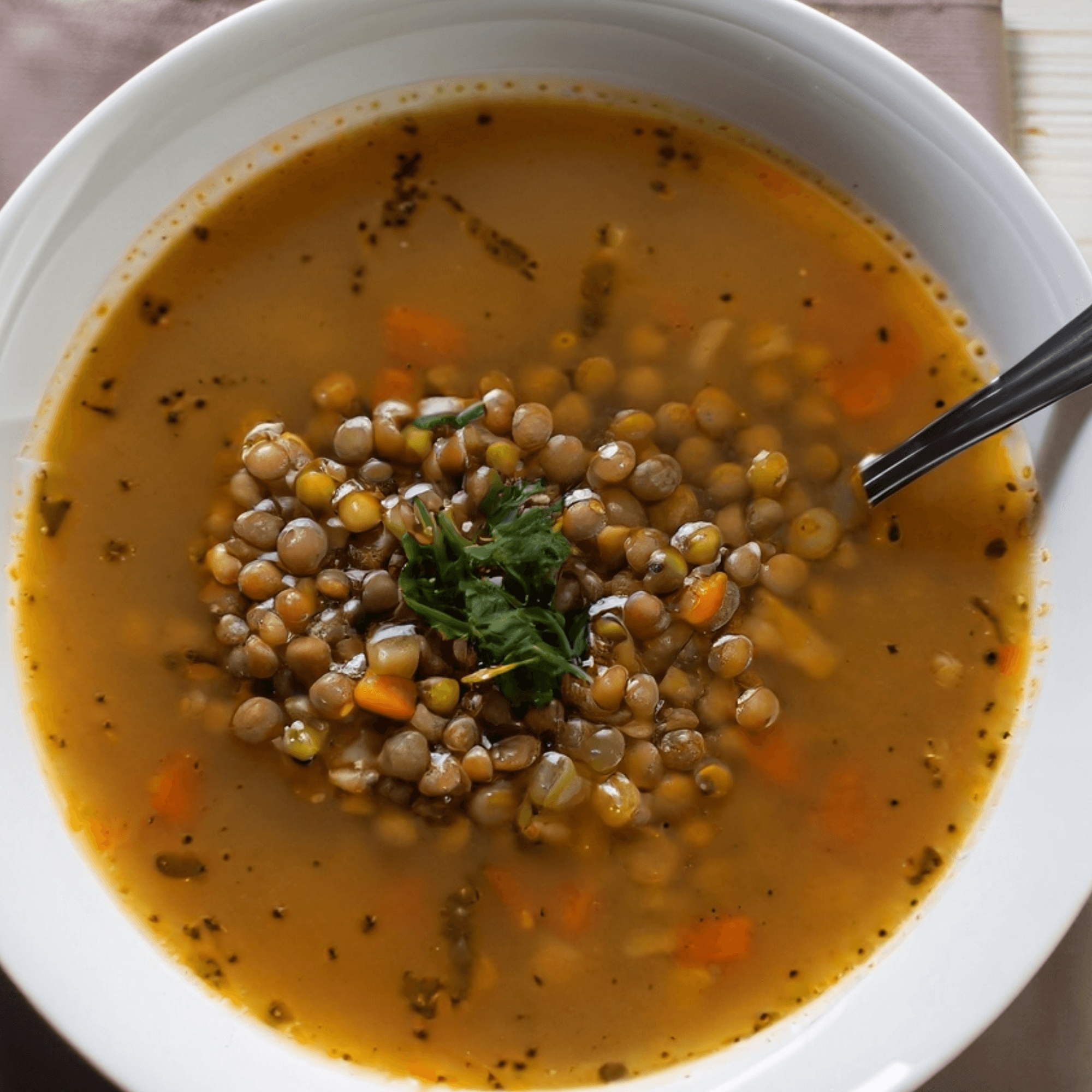 Linsensuppe Mit Sptzlen