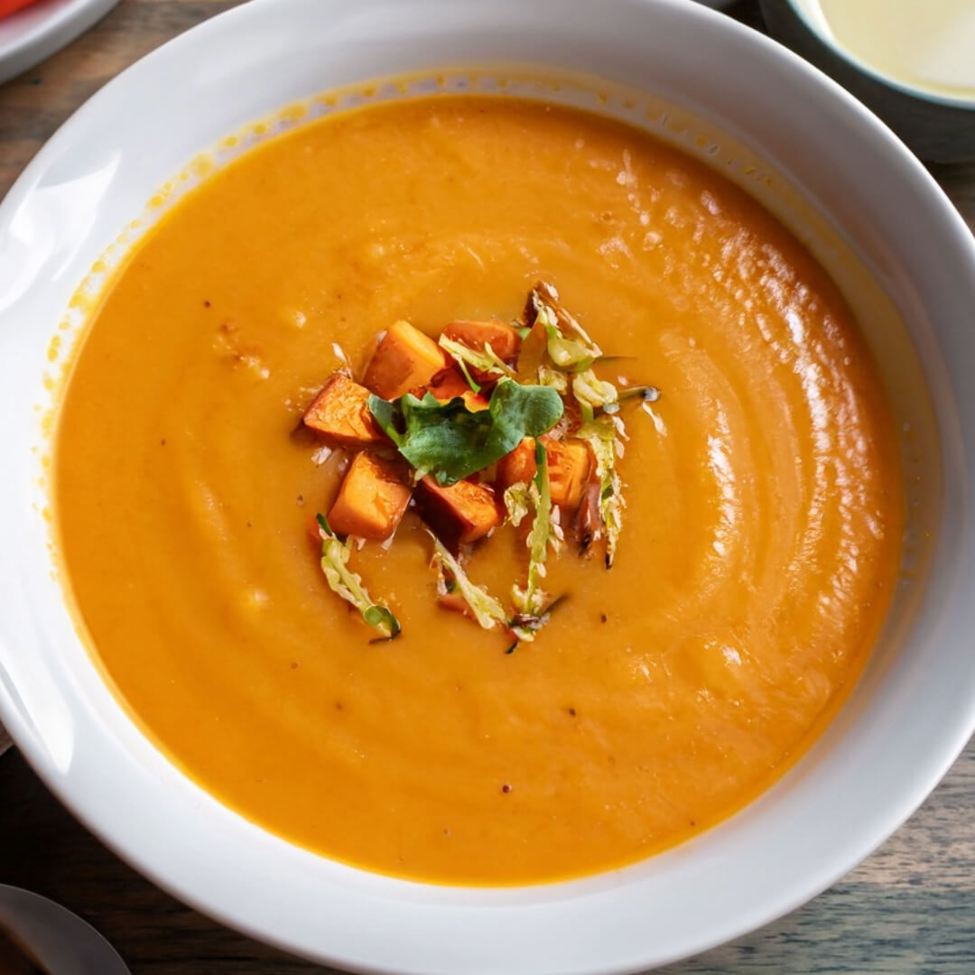 25-Minutes Spicy Sweet Potato Soup Recipe- A Quick and Healthy Choice ...