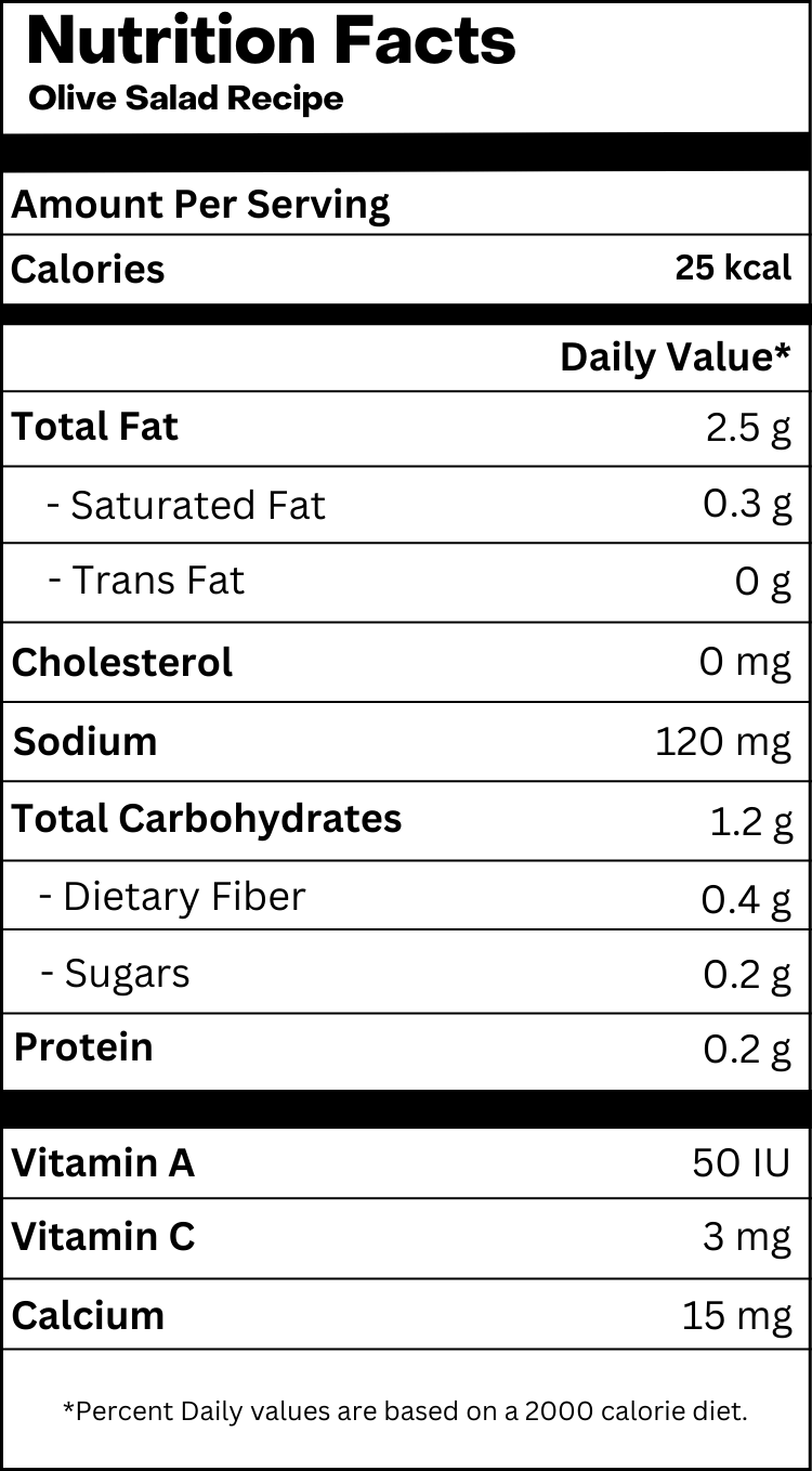 Olive Salad Recipe - A Perfect Standalone Appetizer - Soup Chick