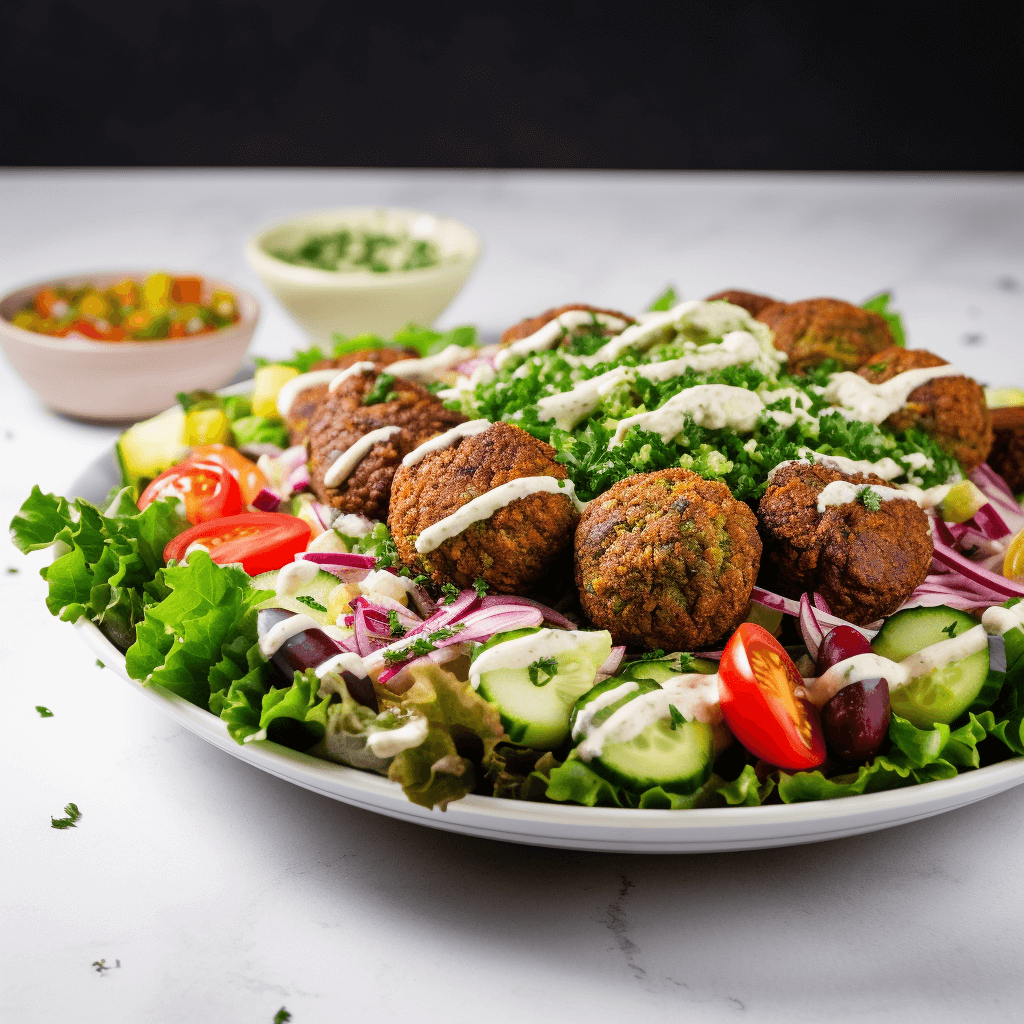 15-Minutes Falafel Salad Recipe (Nutritious And Flavorful) - Soup Chick