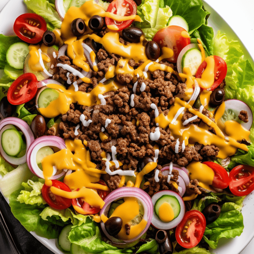 Cheeseburger Salad Recipe - A Classic Culinary Fusion To Try - Soup Chick
