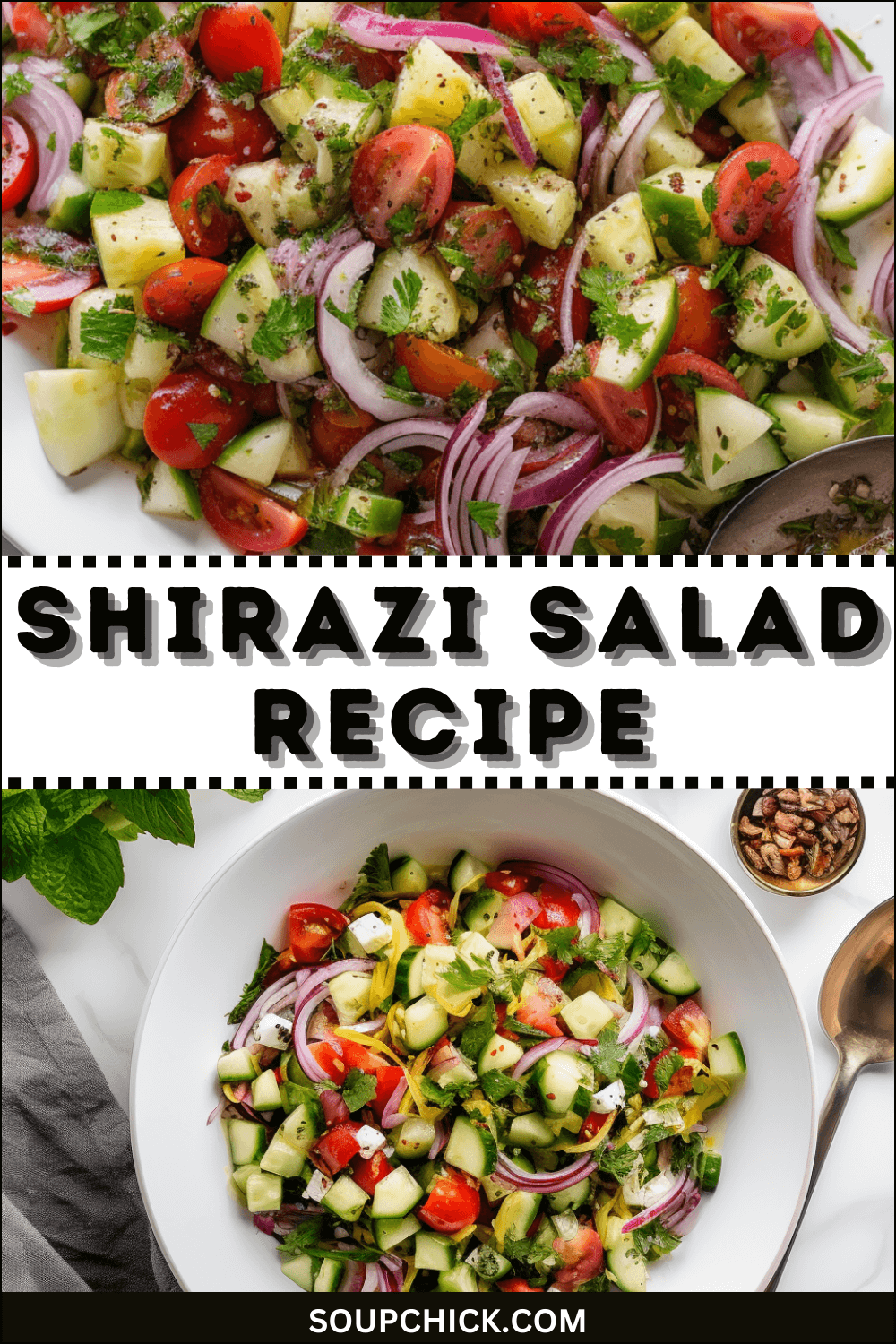 Homemade Shirazi Salad Recipe - Traditional Persian Salad Idea - Soup Chick