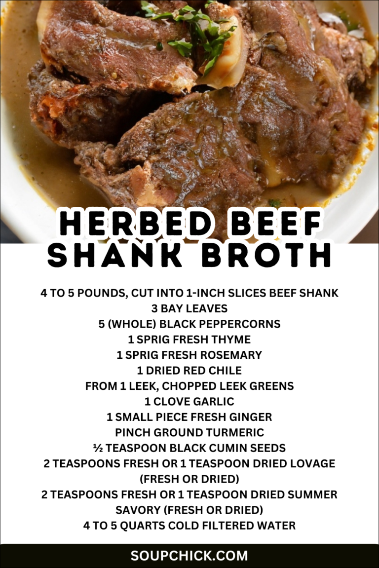 Delicious Herbed Beef Shank Broth - Simple and Delicious Recipe For All ...