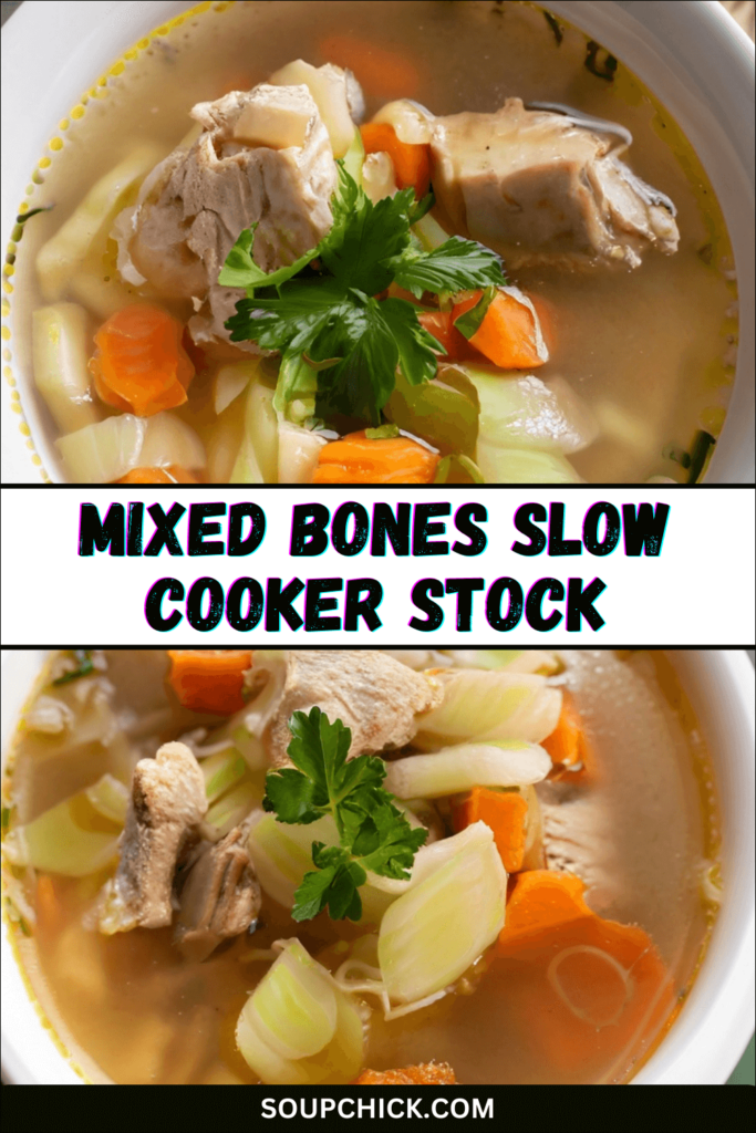 Mixed Bones Slow Cooker Stock - A Savory Melody To Try - Soup Chick