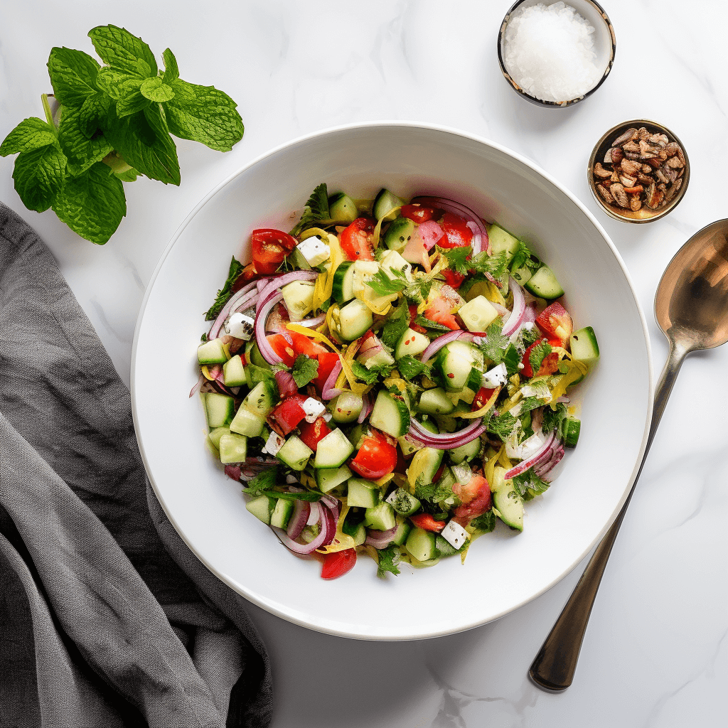 Homemade Shirazi Salad Recipe - Traditional Persian Salad Idea - Soup Chick