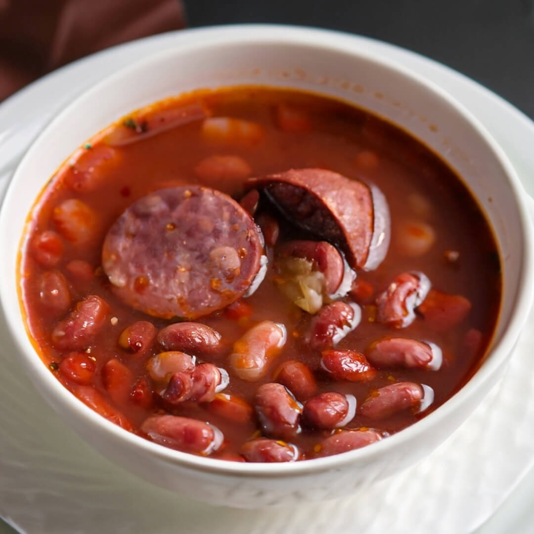 Red Bean And Sausage Soup Meld With Rich And Delicious Ingredients ...