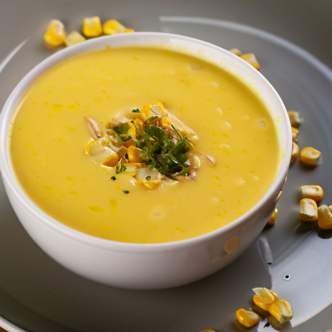 20-Minutes Creamy Corn Soup Recipe With Aromatic Herbs – Soup Chick