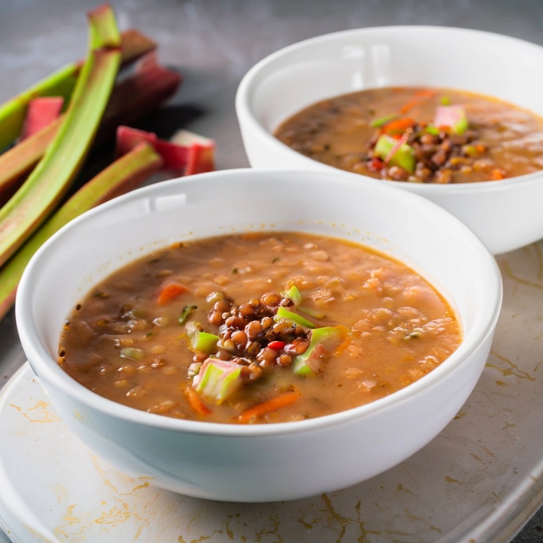 Rhubarb Lentil Soup – A Vibrant And Hearty Dish To Try – Soup Chick