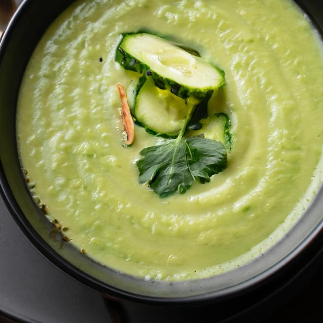 Fresh Cucumber And Avocado Soup Recipe For Hot Summer Nights - Soup Chick
