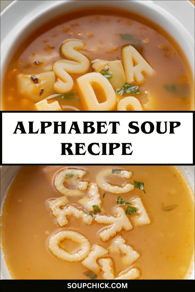 Classic Alphabet Soup Recipe – Sweet, Savory Goodness – Soup Chick