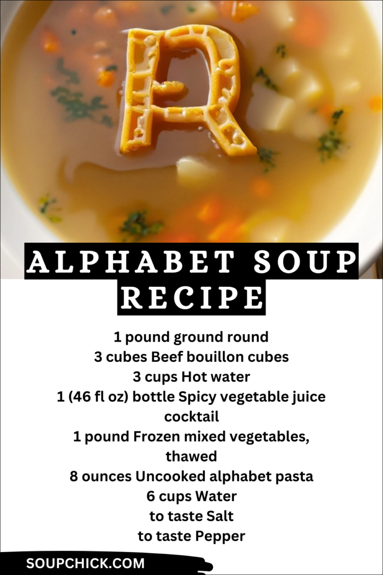 Classic Alphabet Soup Recipe – Sweet, Savory Goodness – Soup Chick