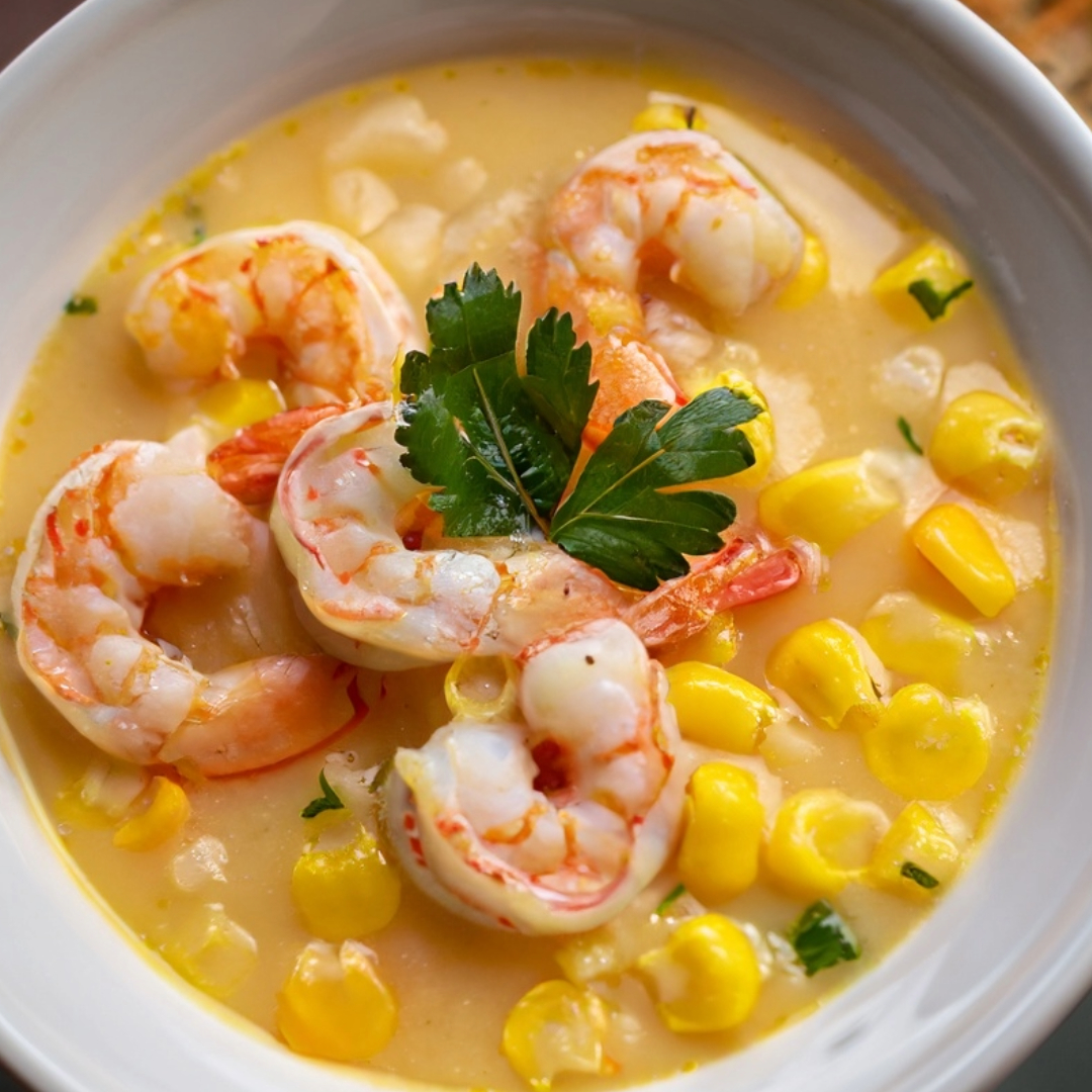 Shrimp Corn Chowder Recipe I Seafood Indulgence