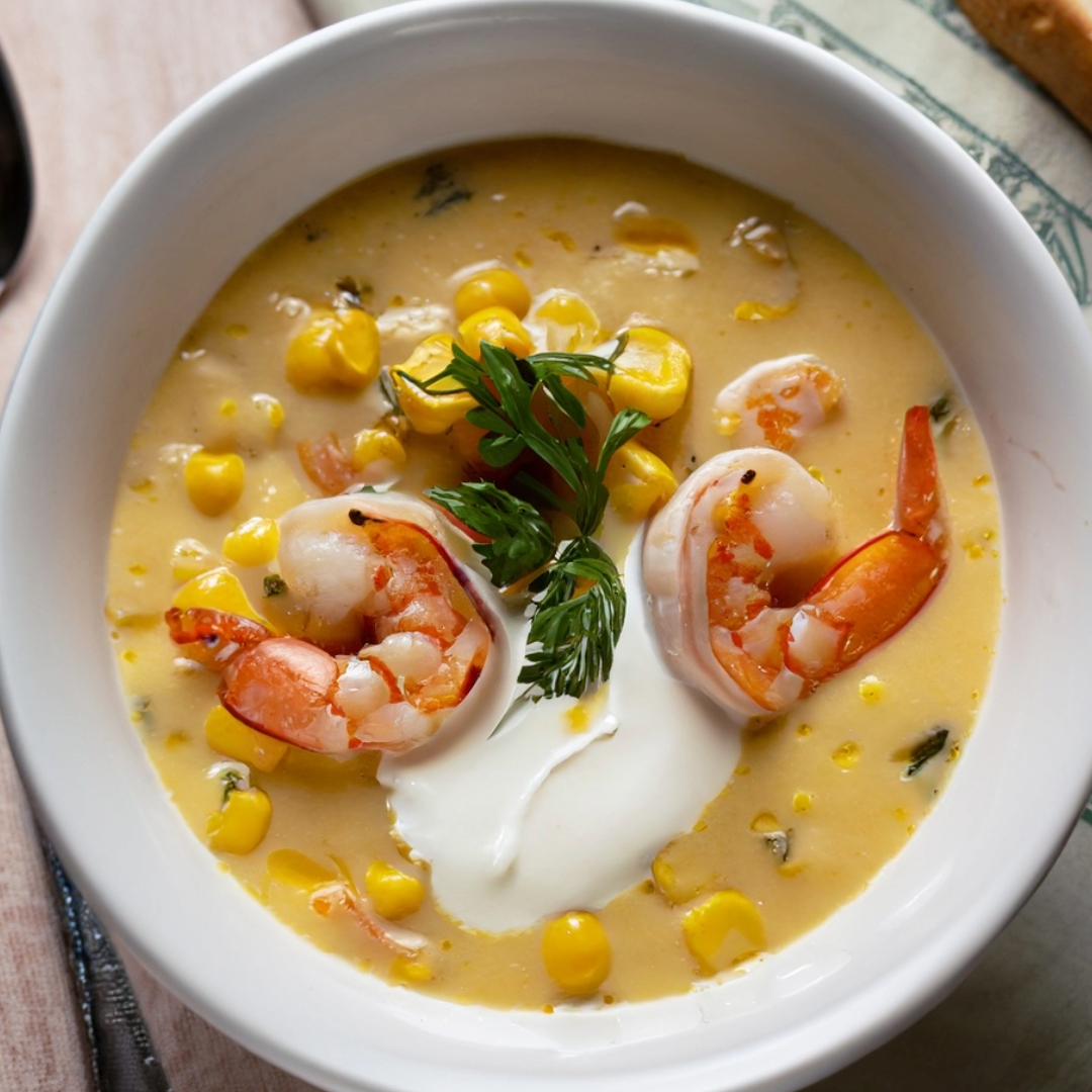 Shrimp Corn Chowder Recipe I Seafood Indulgence