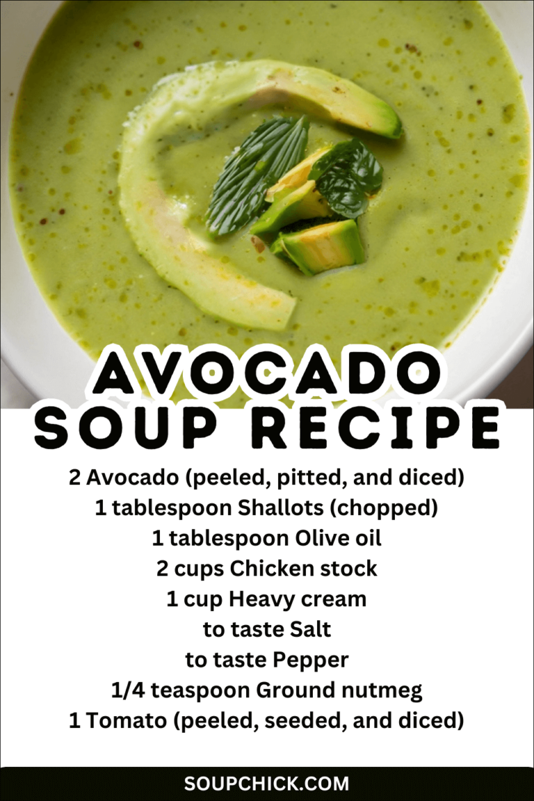 30-Minutes Avocado Soup Recipe – A Flavor Fusion – Soup Chick