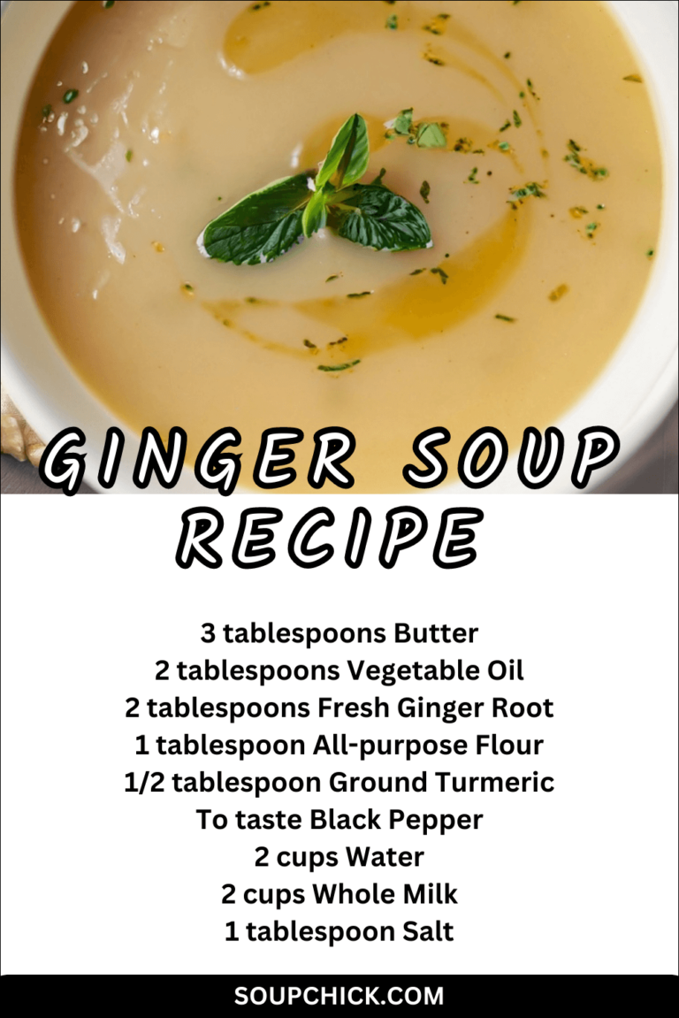 10-Minutes Ginger Soup Recipe (A Symphony Of Flavors) – Soup Chick