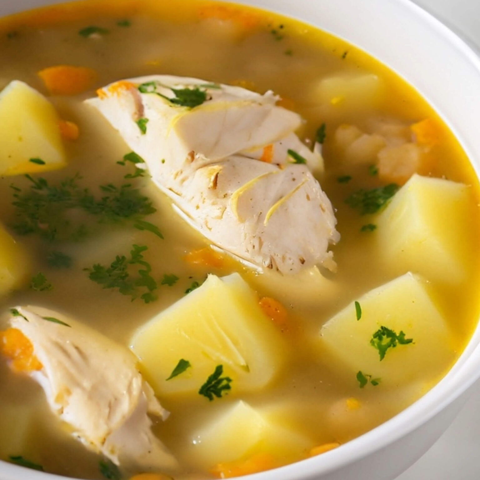 Chicken Potato Soup Recipe – Homecooked Goodness – Soup Chick