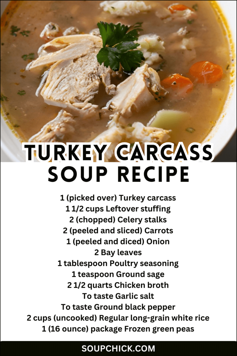 Perfect Turkey Carcass Soup Recipe To Try – Soup Chick