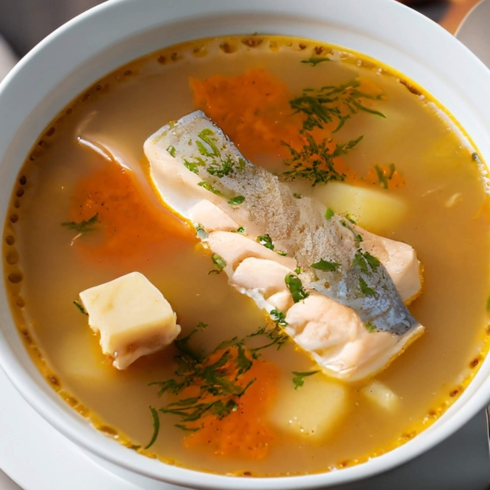 Creamy and Hearty Fish Soup Recipe I Rich Delight