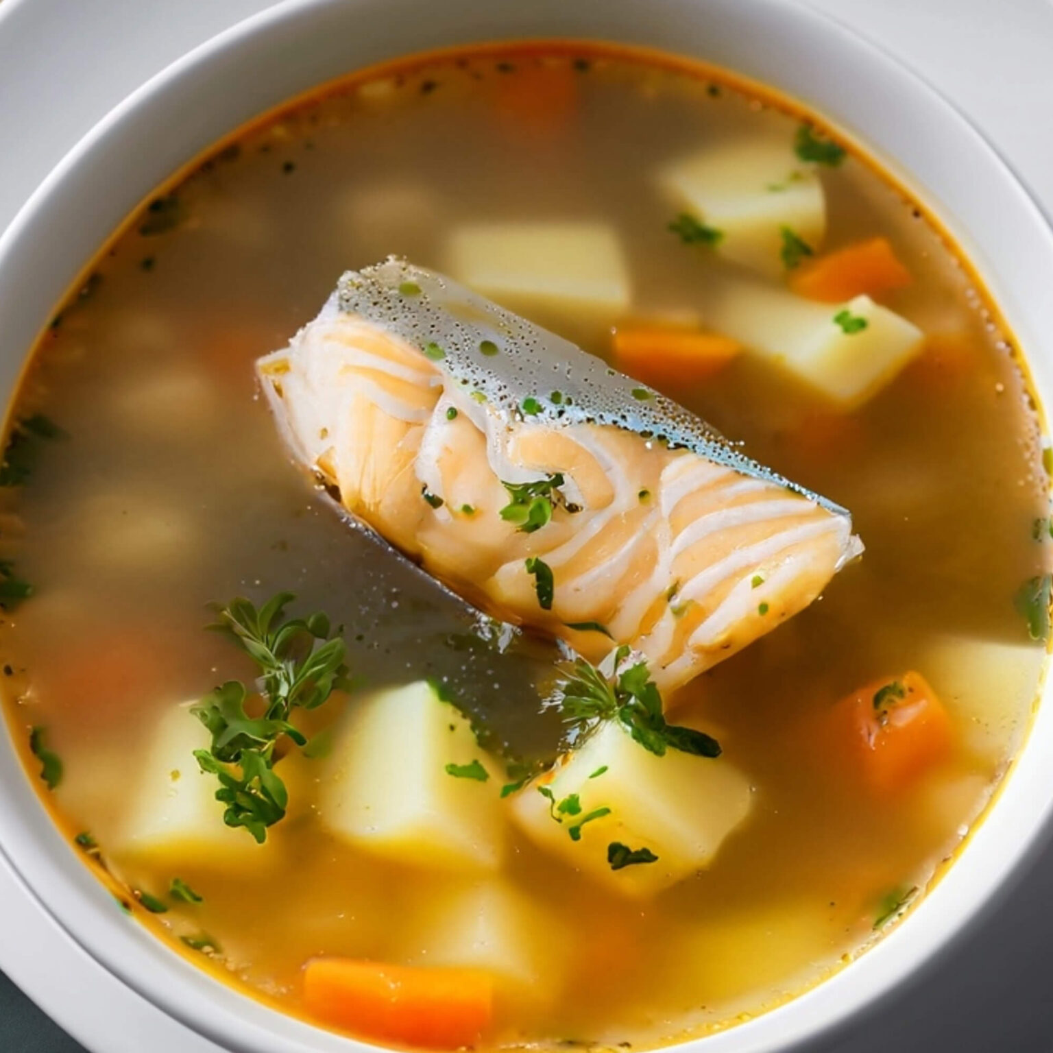 Creamy and Hearty Fish Soup Recipe I Rich Delight
