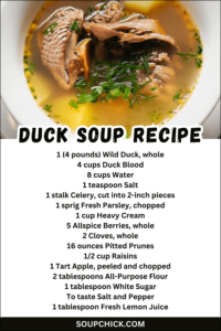 20-Minutes Duck Soup Recipe - A Culinary Masterpiece