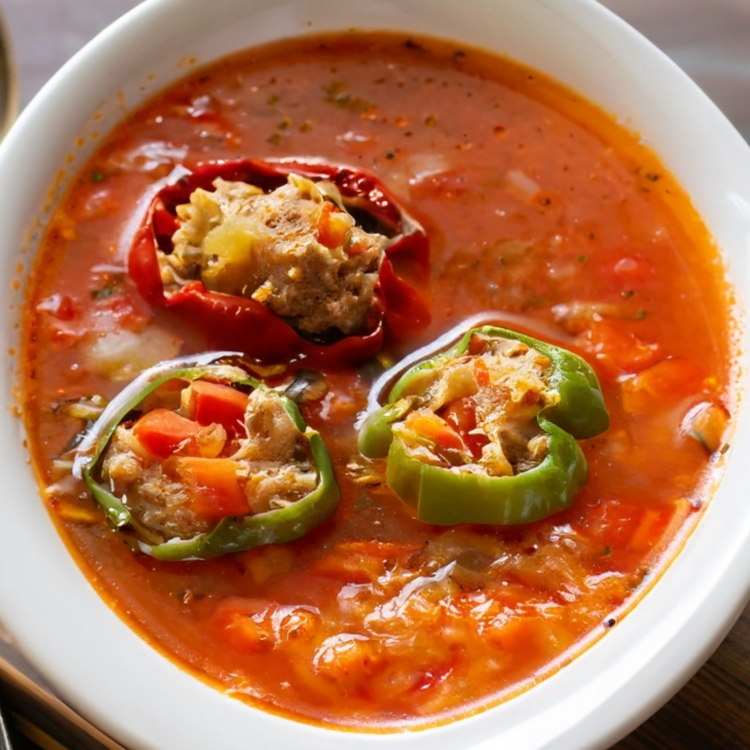 Stuffed Pepper Soup Recipe - A Summer Tang Twist - Soup Chick