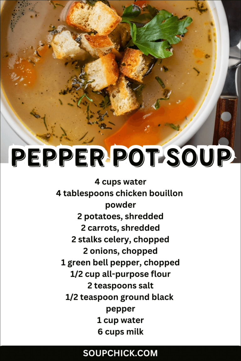 Pepper Pot Soup (Perfect For Warming Up) – Soup Chick