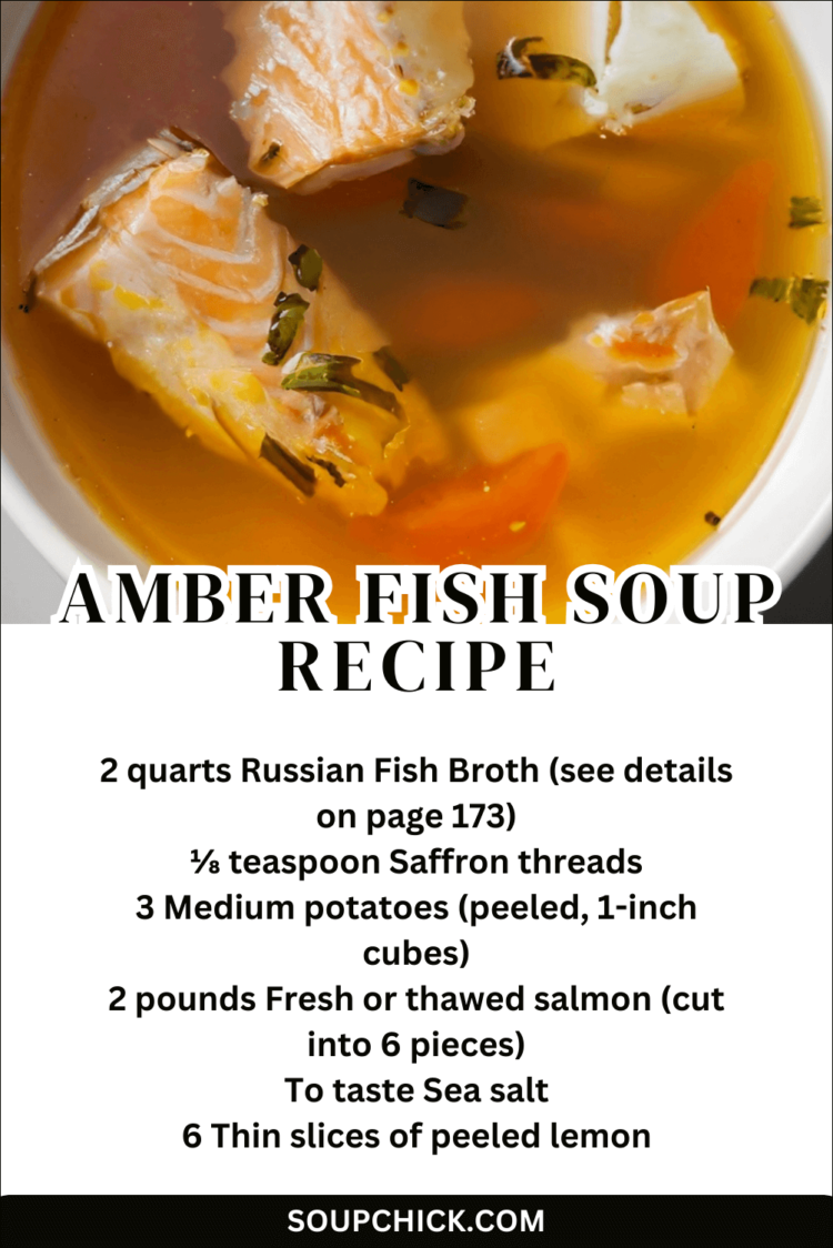 20-Minutes Amber Fish Soup – A Flavorful and Homemade Recipe – Soup Chick