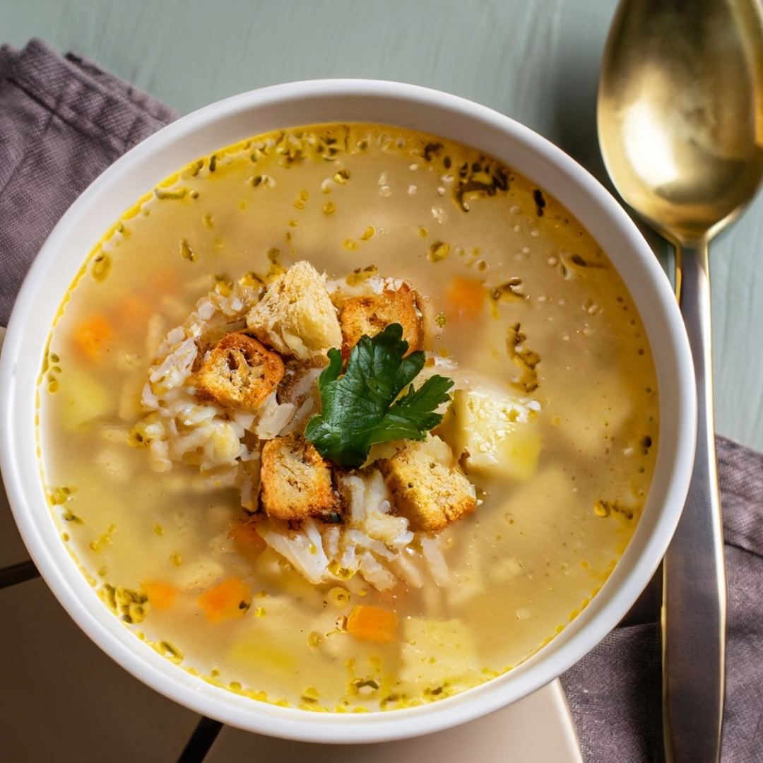 Quick and Healthy Golden Chicken Rice Soup Recipe – Soup Chick