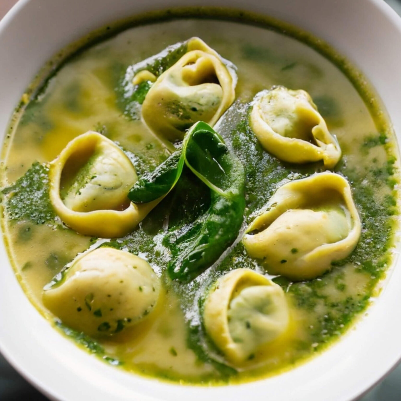 Spinach Tortellini Soup Recipe - Creamy And Earthy Flavors - Soup Chick