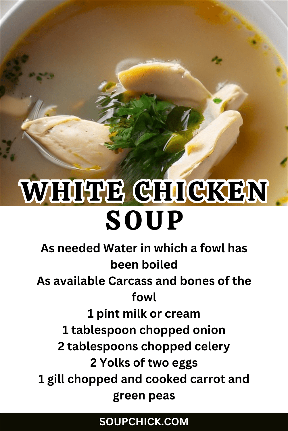 Quick & Nutritious White Chicken Soup Recipe