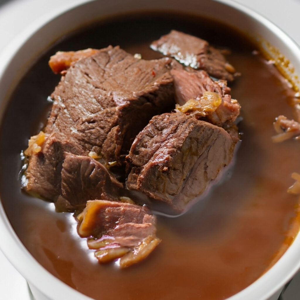 Pressure Cooker Beef Stock - Hearty Nutrient Dense Recipe - Soup Chick