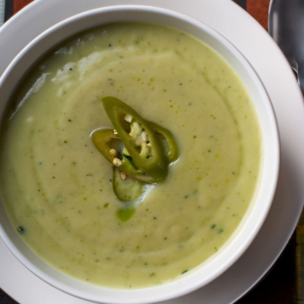 Cream Of Green Chile Soup: Savory Elegance In A Bowl