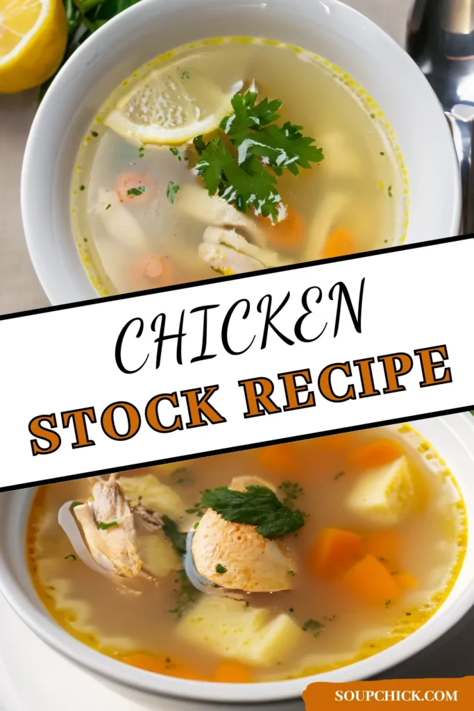 Comforting Chicken Stock Recipe - Easy Recipe Inside - Soup Chick