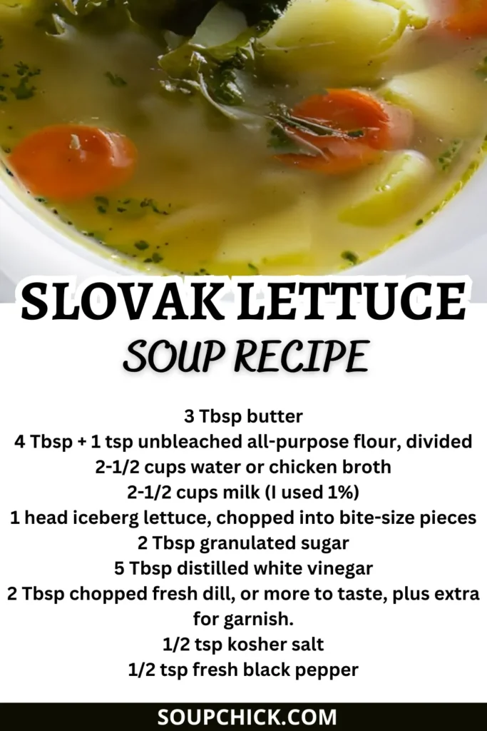 Slovak Lettuce Soup: Authentic Recipe For Comforting Delight