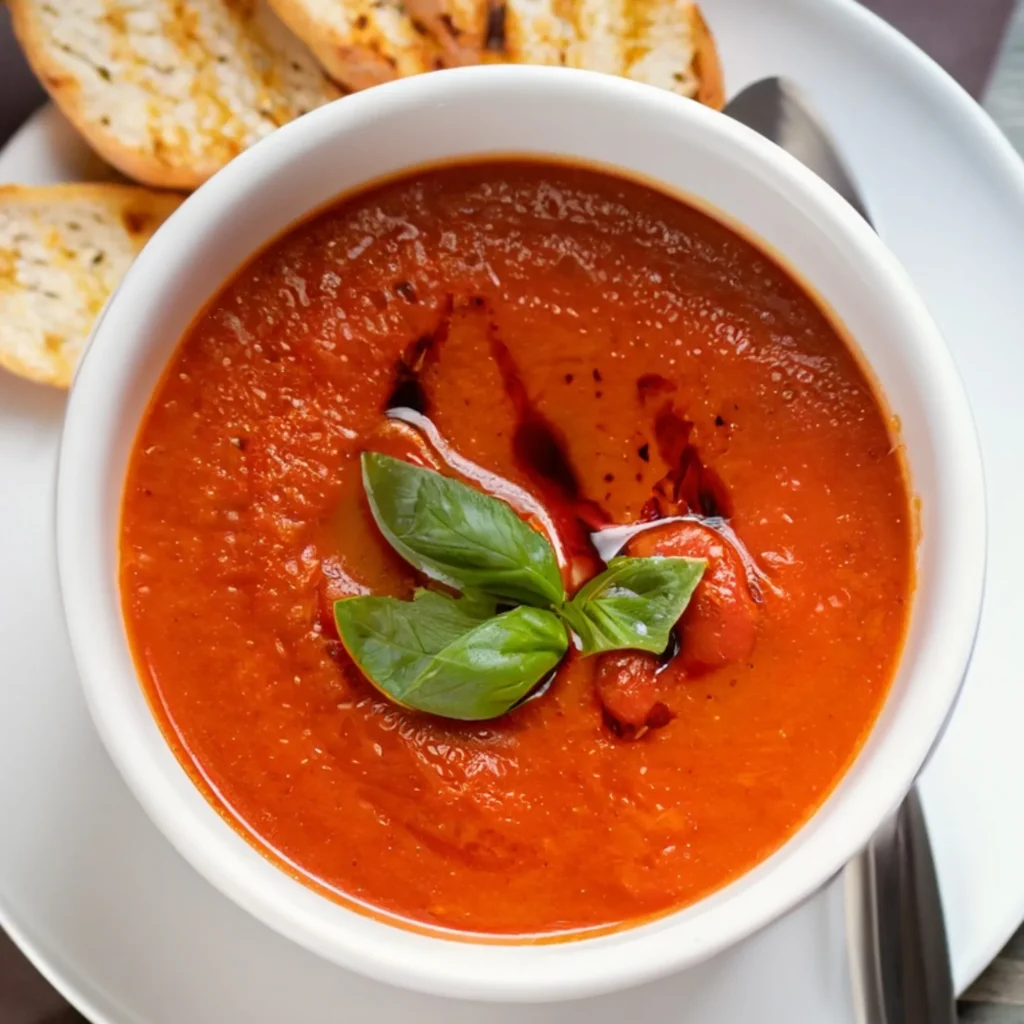 Roasted Red Pepper Soup Recipe - Soup Variations For Food Lovers - Soup ...