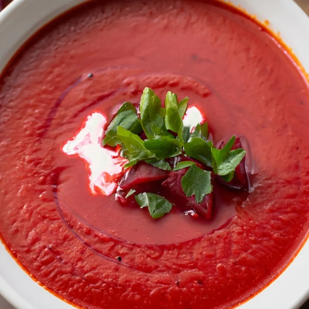 Easy Chilled Tomato And Beet Soup - A Tangy Refreshing Fusion - Soup Chick