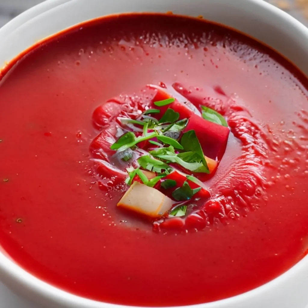Easy Chilled Tomato And Beet Soup - A Tangy Refreshing Fusion - Soup Chick