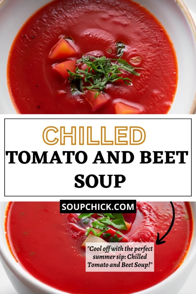 Easy Chilled Tomato And Beet Soup - A Tangy Refreshing Fusion - Soup Chick