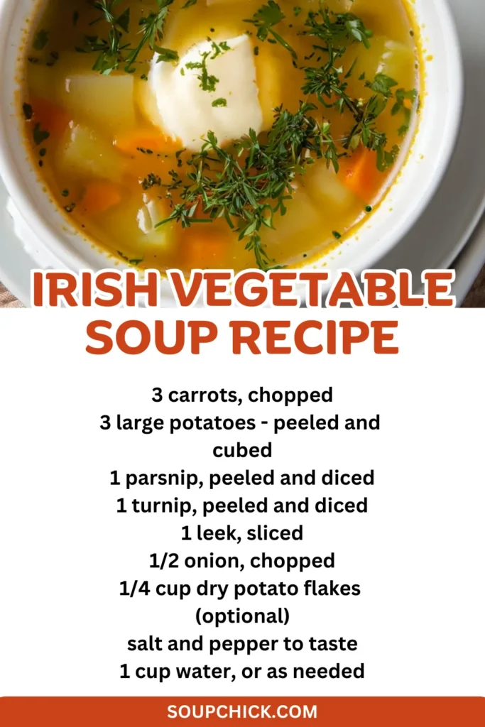 Irish Vegetable Soup Recipe - Easy & Nutritious Comfort Food