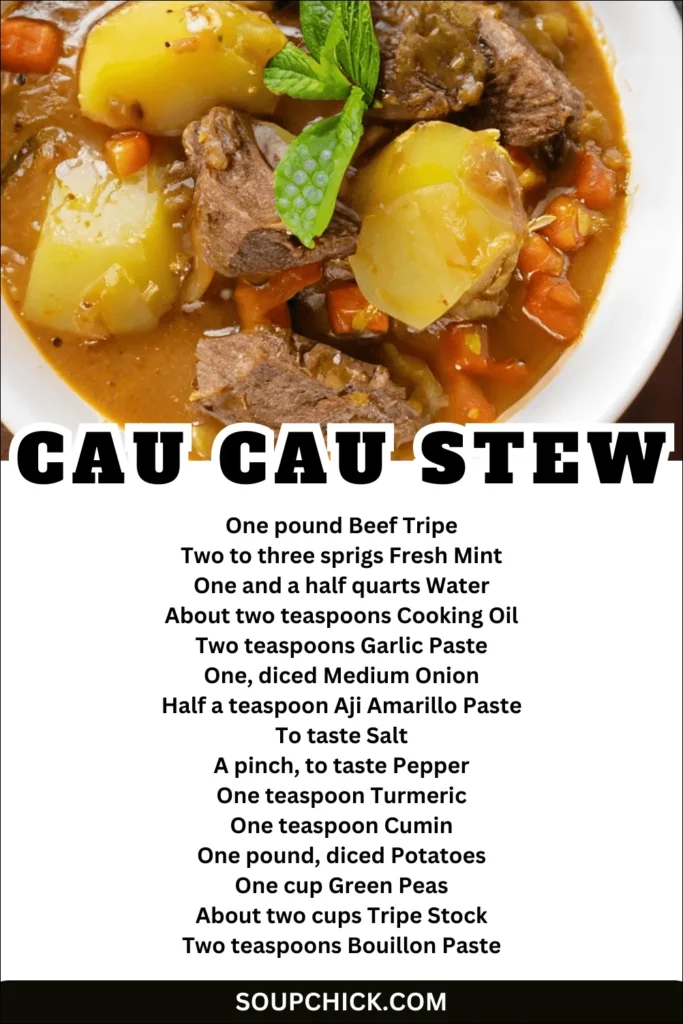Traditional Cau Cau Recipe | Peruvian Tripe Stew