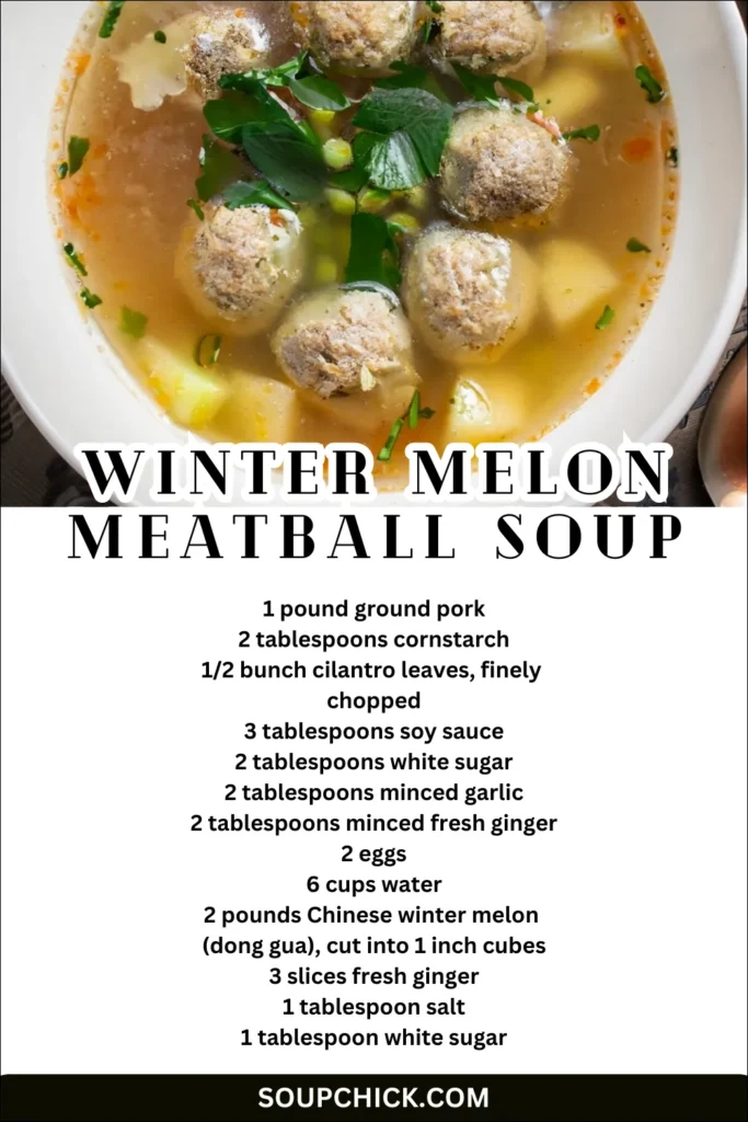 Effortless Winter Melon Meatball Soup Recipe With A Hint Of Ginger ...