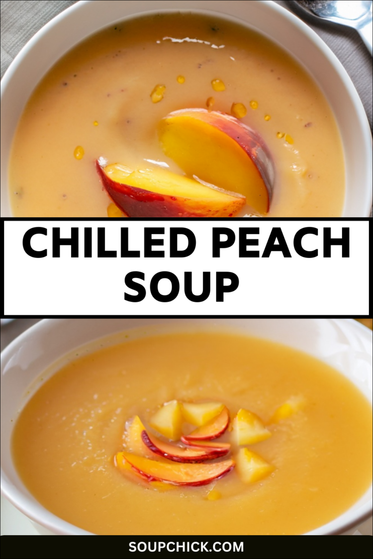Refreshing Chilled Peach Soup Recipe – A Fruity Goodness – Soup Chick